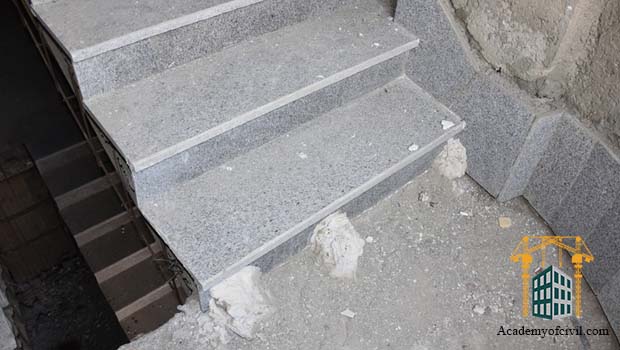 جزئیات کامل نحوه اجرای سنگ پله با فیلم و عکس | آکادمی عمران | مرکز ...